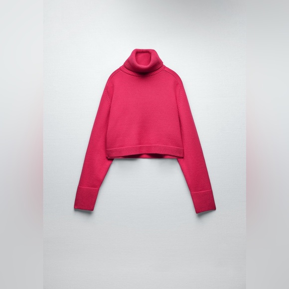 Zara | Sweaters | Zara Pink Turtleneck Sweater | Poshmark